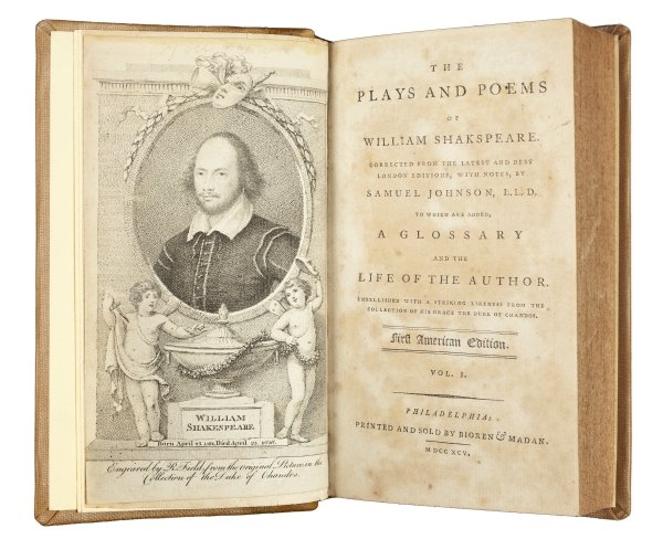 First American edition of Shakespeare's works