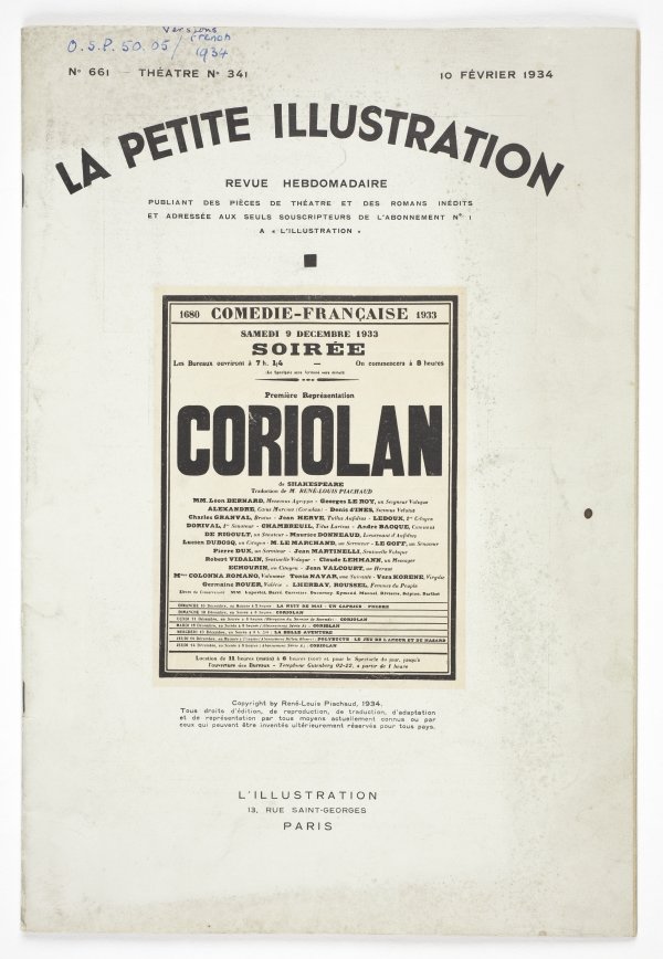 Shakespeare and Translations into French